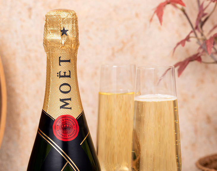 Botella de Moët & Chandon personalizada con etiqueta clásica - Regalo ...