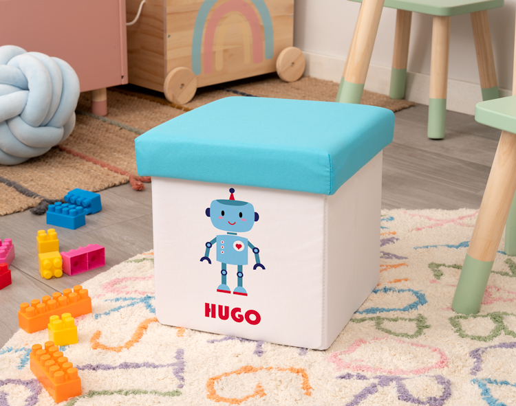 Stool box "Loving robot" - Made In Gift