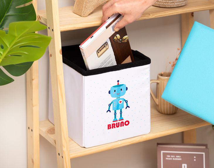 Stool box "Loving robot" - Made In Gift