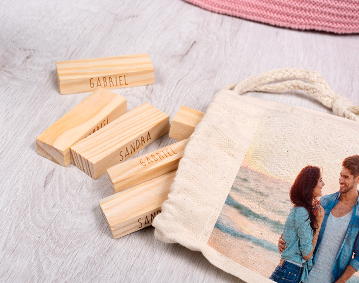 Engraved Jenga game with name - Made in Gift