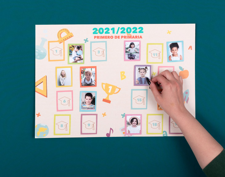 Álbum de cromos "Orla de clase" personalizado - Regalo Original