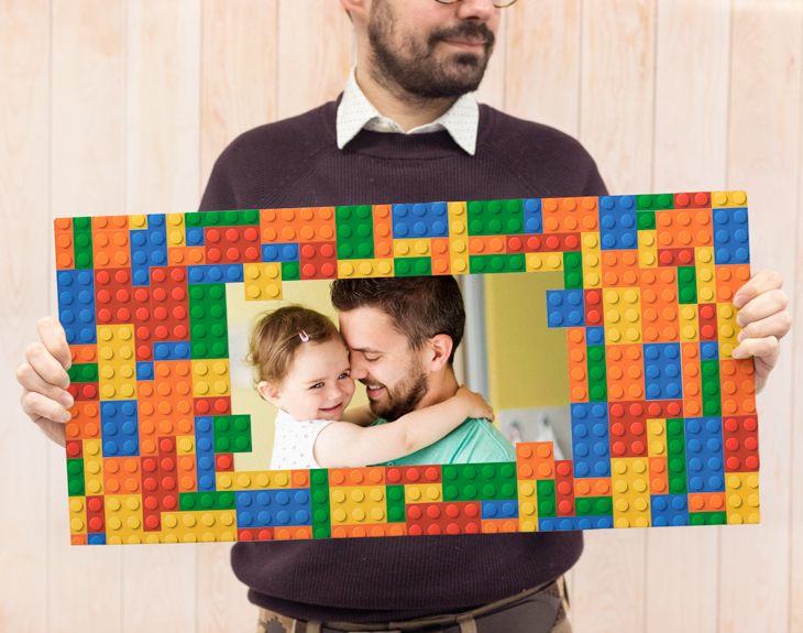 Giant block puzzle "Colourful Box" with photo - Made In Gift