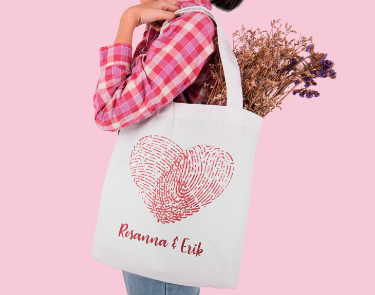 Tote bag "Empreintes romantiques" - Made In Gift