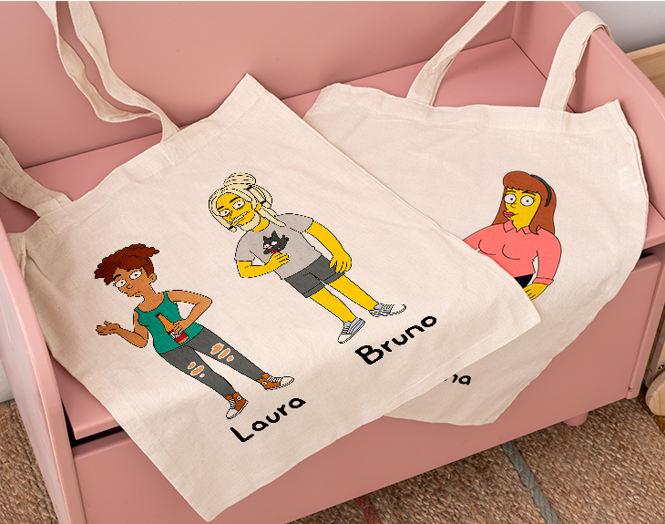 Tote bag "Simpson family" - Made In Gift