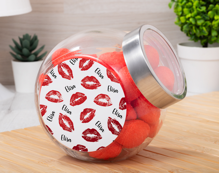 Personalised jar "Kisses" - Made In Gift
