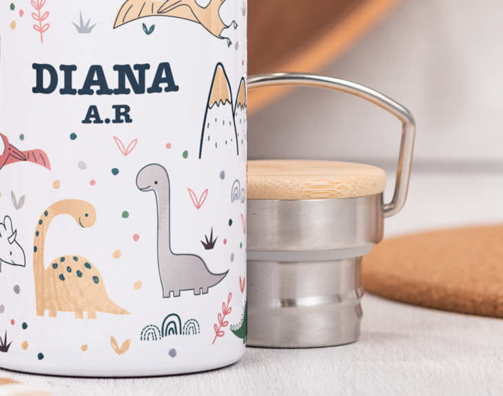 Botella Forest "Dinosaurios de Colores" - Regalo Original