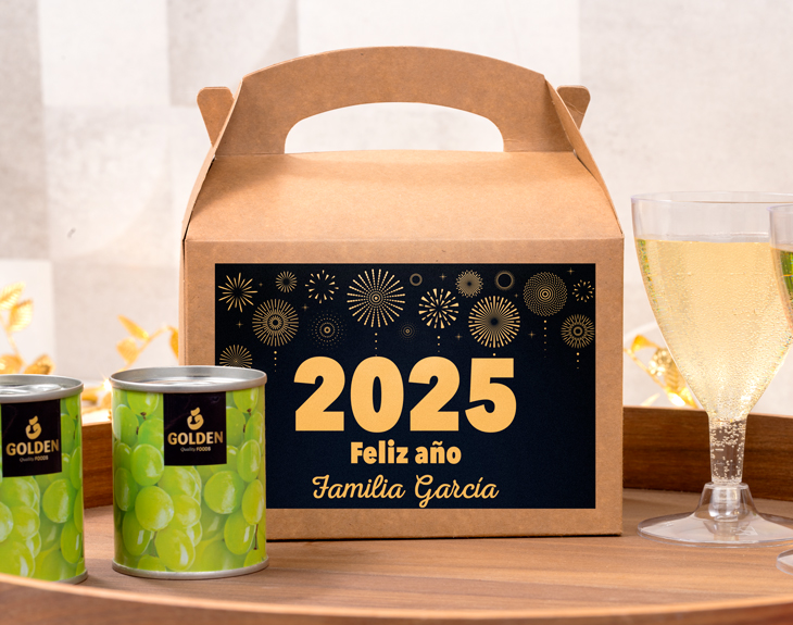 Caja mix de Nochevieja personalizada - Regalo Original