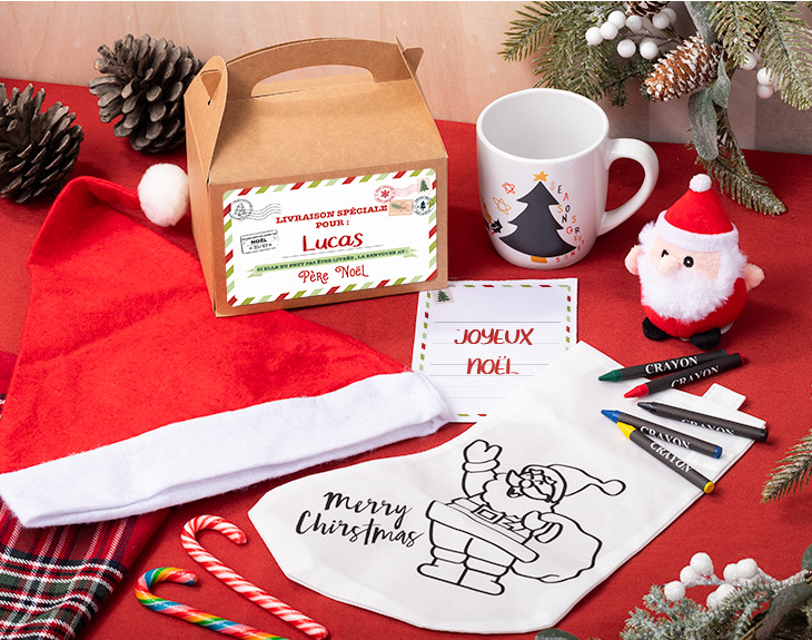 Boîte mix de Noël "Livraison spéciale" - MadeinGift