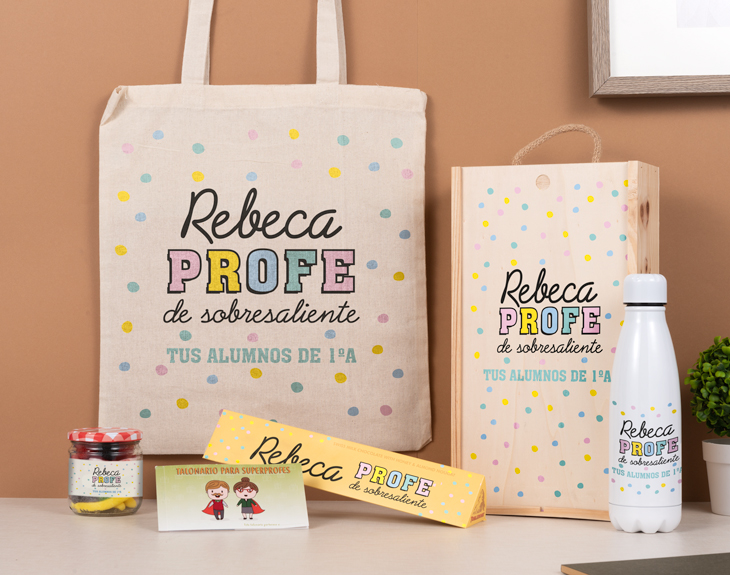 Pack para profes "Un profe sobresaliente" - Regalo Original