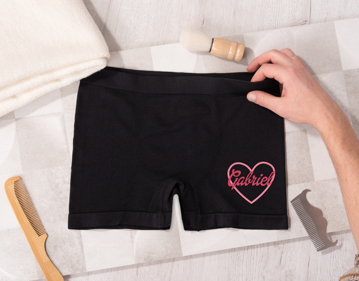 Boxer personnalisé "Barbie Coeur" - Made In Gift