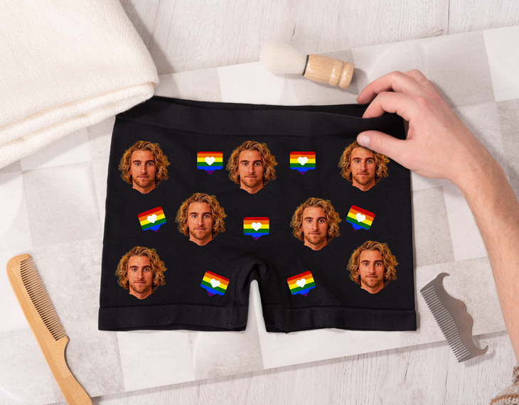 Personalised briefs "Pride likes" - Made In Gift