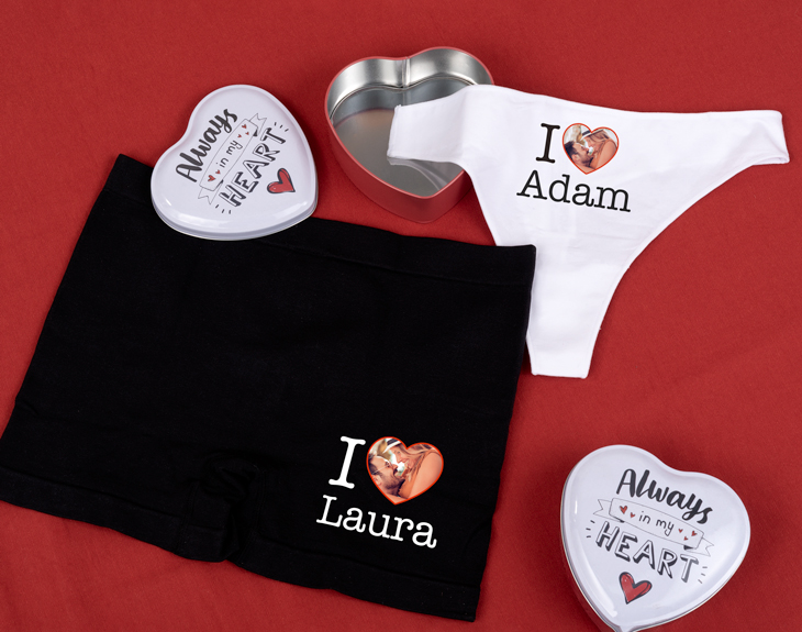 Personalised briefs and thong "I love you" - Made In Gift