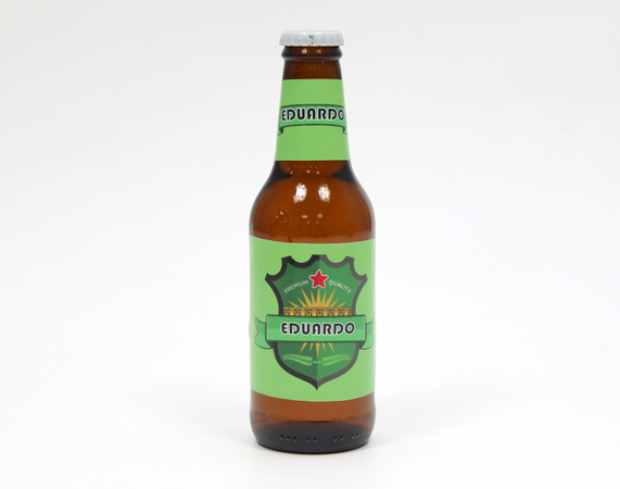 Cerveza personalizada "Escudo verde"