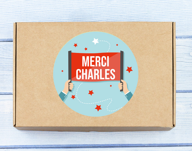 Panier gourmand "Merci" - Cadeau original