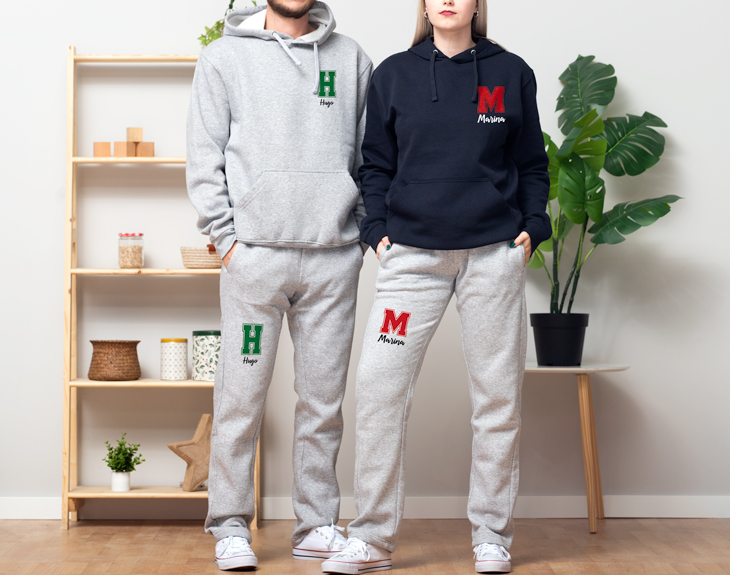 Customised tracksuit "College Alphabet" - Made In Gift