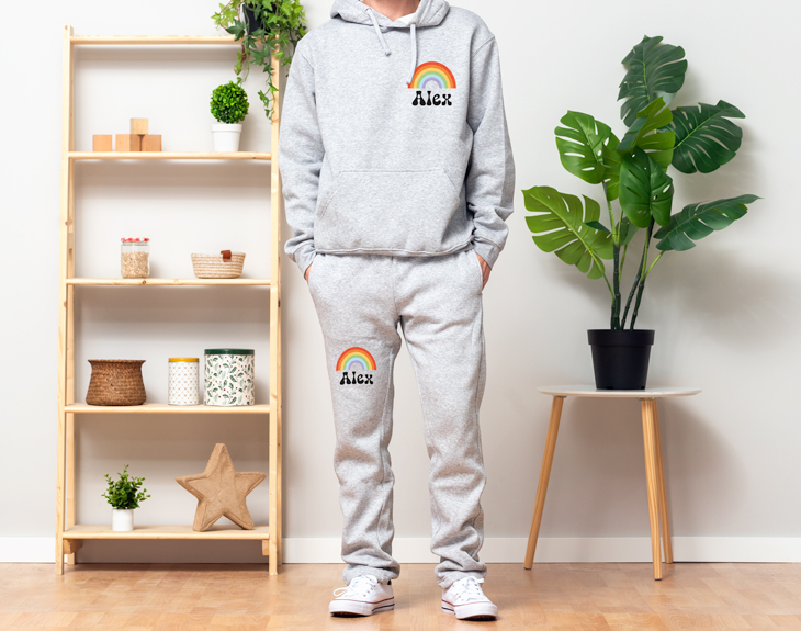 Fato de treino completo personalizado "Arco-íris" - MadeInGift