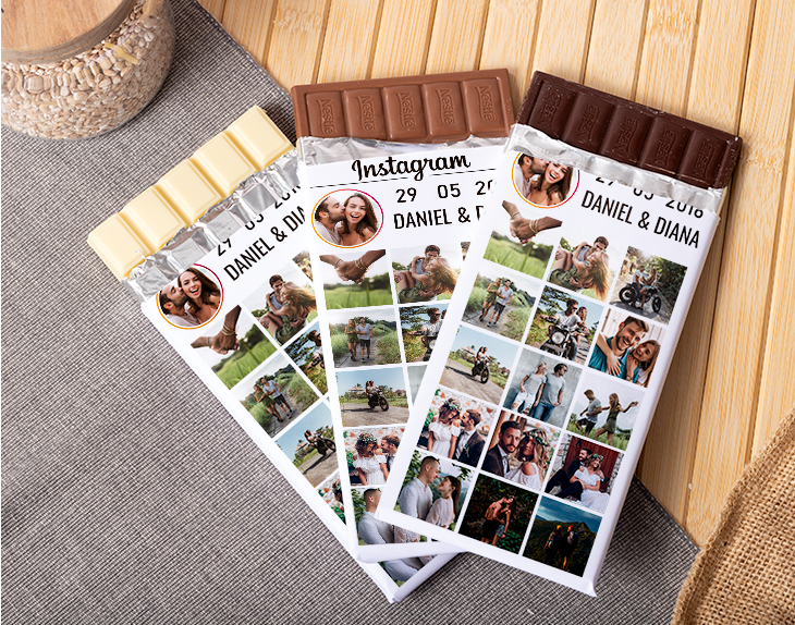 Chocolate bar "Instagram profile" - Made In Gift