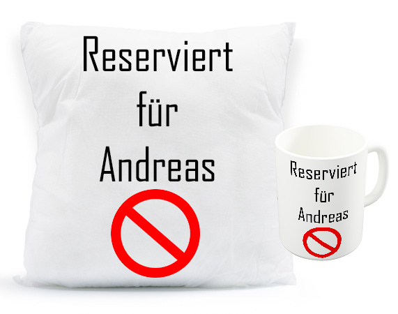 Kissen, "Reservierter Sitzplatz"
