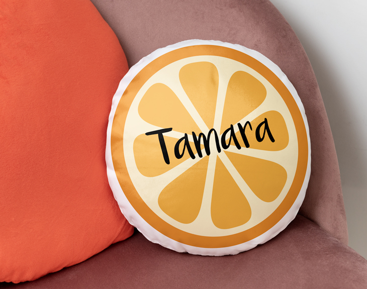 Cojín redondo "Frutas" - Regalo Original