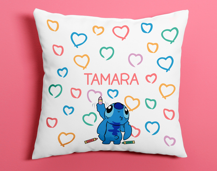 Cojín personalizado "Stitch" - Regalo Original