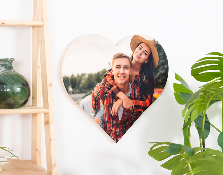 Corazón gigante de madera con foto - Regalo Original