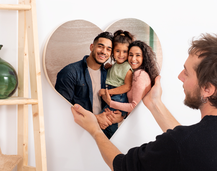 Corazón gigante de madera con foto - Regalo Original