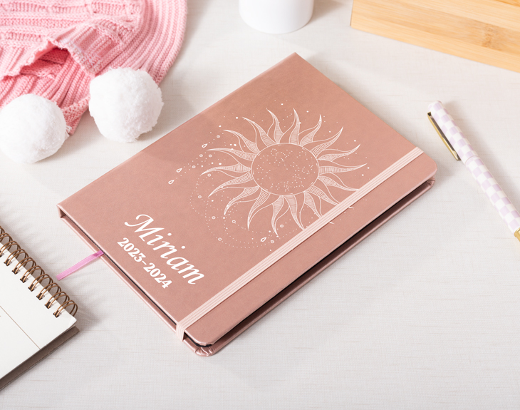 Rose gold notebook “Sun” – Made in Gift