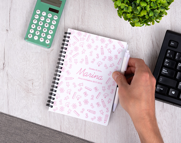 Quaderno personalizzato "Disegni del prof" - Made In Gift