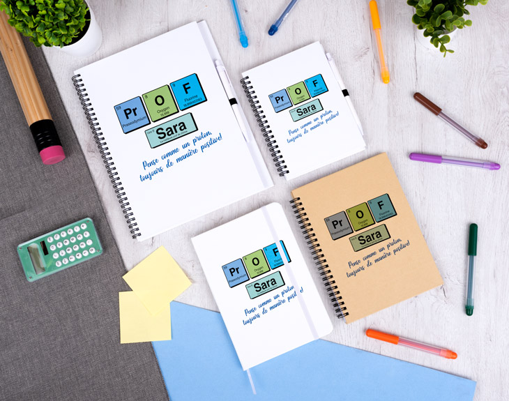 Cahier "Tableau périodique : Prof" - MadeinGift