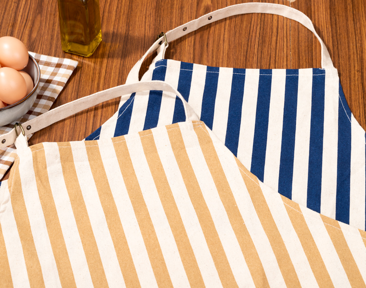 Striped apron "Lego family" - Made In Gift