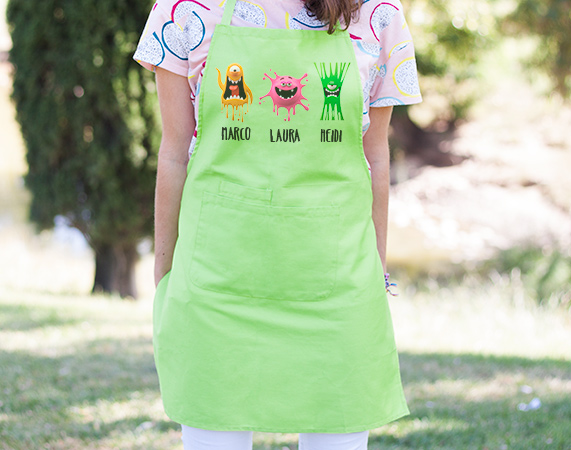 Customised cooking apron "Splash Family" - Made in Gift