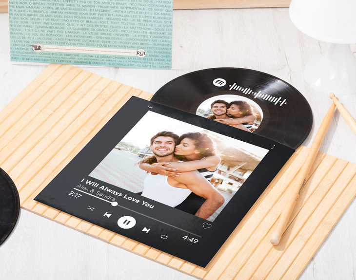 Vinilo personalizado "Canción Spotify" - Regalo Original