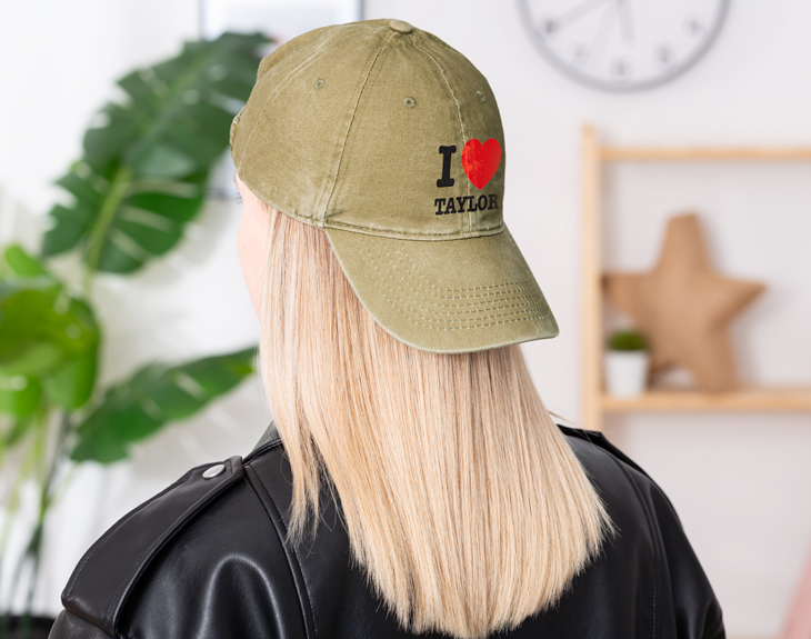 Gorra retro personalizada "I love" - Regalo Original