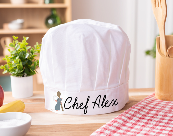 Gorro de chef personalizado "Ratatouille"-MadeInGift