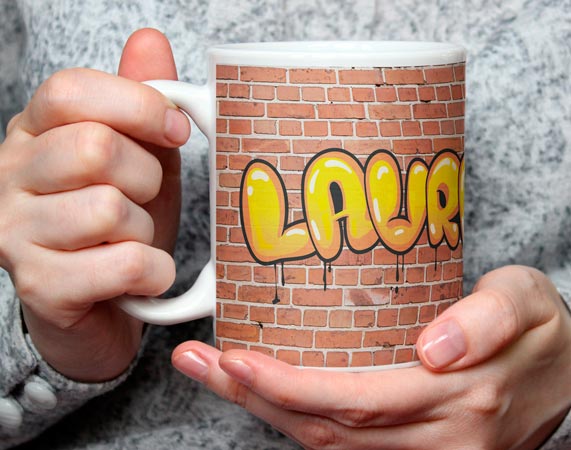 Customised mug "Graffiti" - Made in Gift