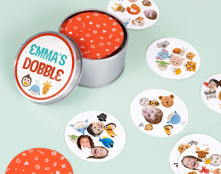 Personalised card game "Animal Dobble" - Made In Gift