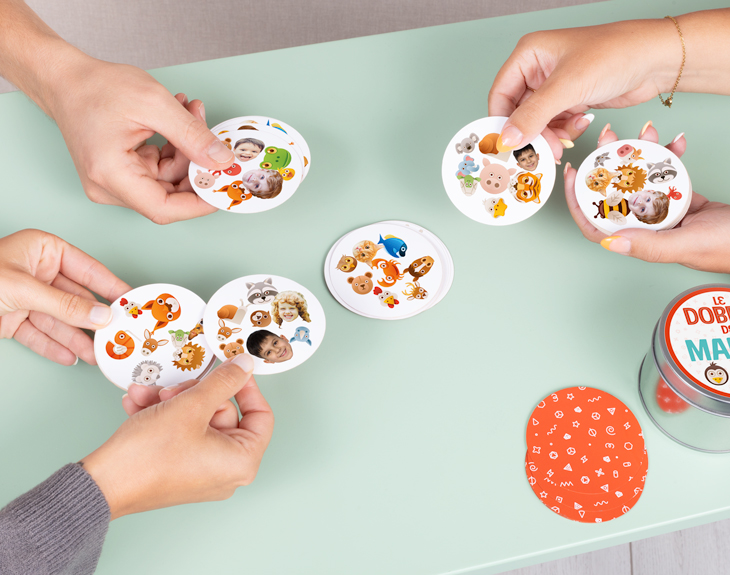 Jeu de cartes "Dobble des animaux" personnalisé - MadeinGift