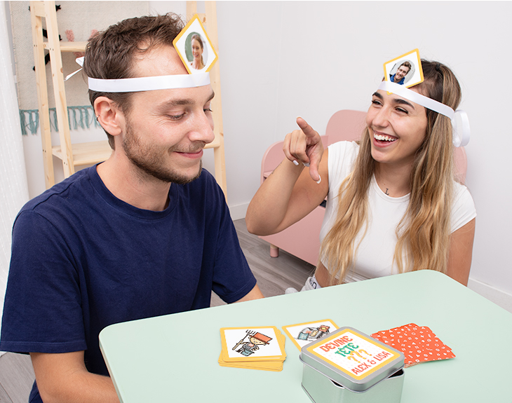 Jeu de cartes "Devine Tête - Métiers" - MadeinGift