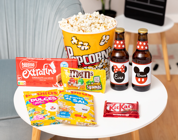Kit de cinema personalizado "Mickey e Minnie"-MadeInGift