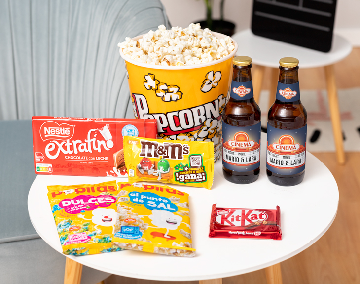 Kit de ciné personnalisé "Cinéma Retro" - Made In Gift
