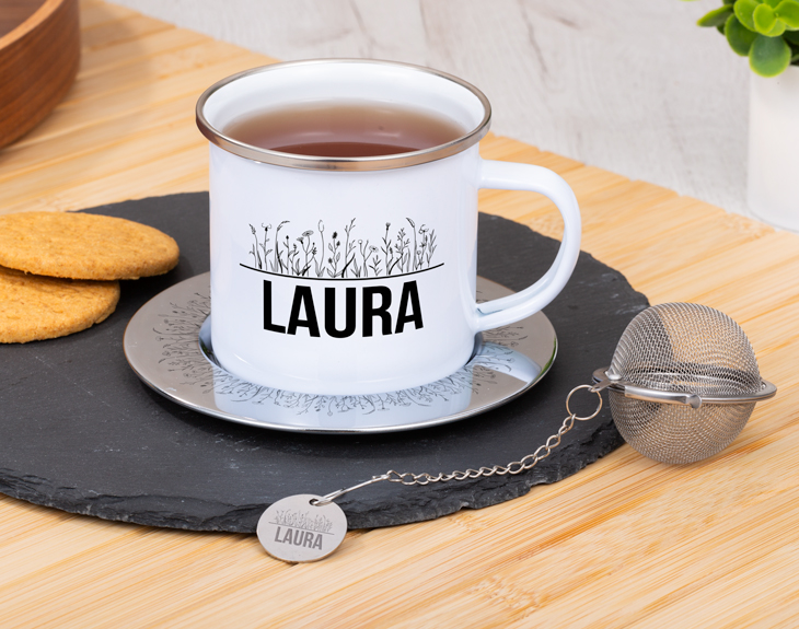 Kit para té personalizado "Flores silvestres"