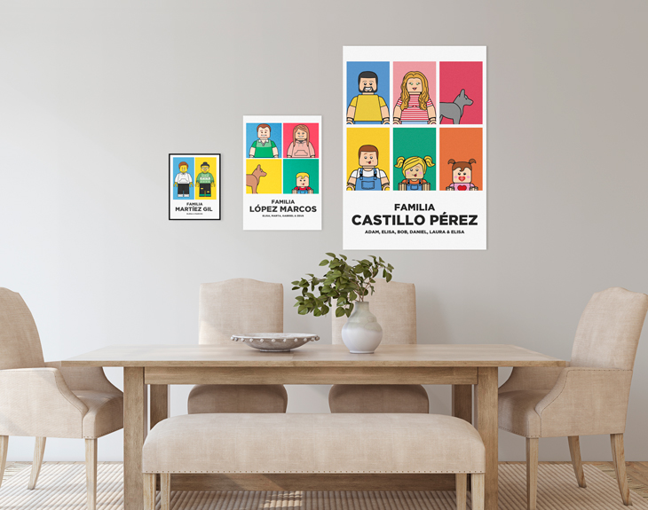 Lámina personalizada "Lego Pop" - Regalo Original