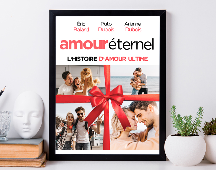 Affiche personnalisée "Love actually" - Made In Gift
