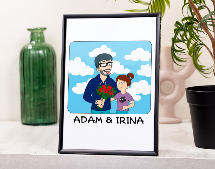Affiche personnalisée "Papa Simpson" - Made In Gift