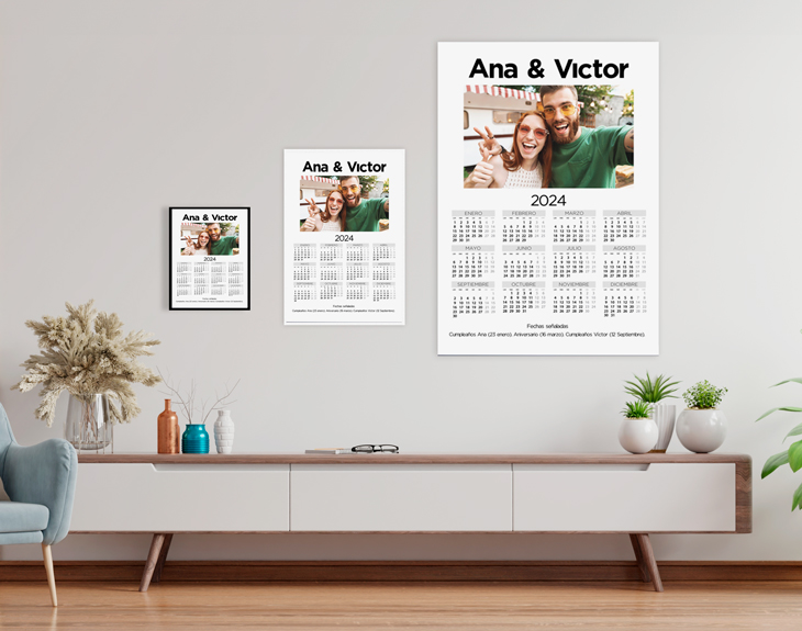 Personalisierter Druck "Kalender mit Foto" - Made In Gift