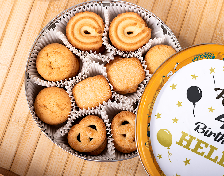 Personalised biscuit tin "Birthday" - Made In Gift