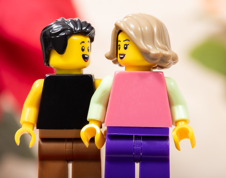Block puzzle with photo and Lego minifigure - Made In Gift