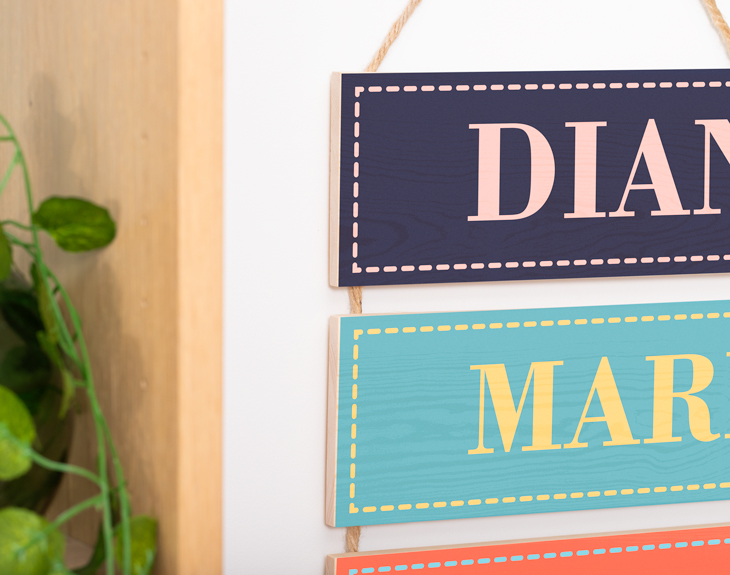 Letrero colgante de madera personalizado - Regalo Original