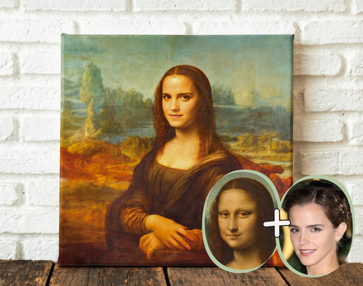 Mona Lisa canvas with your face - Made In Gift
