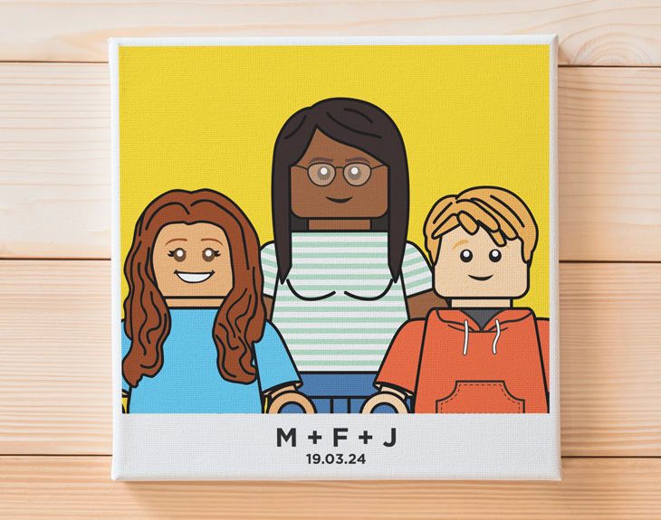 Customised canvas "Mother Lego Pop" - Made In Gift